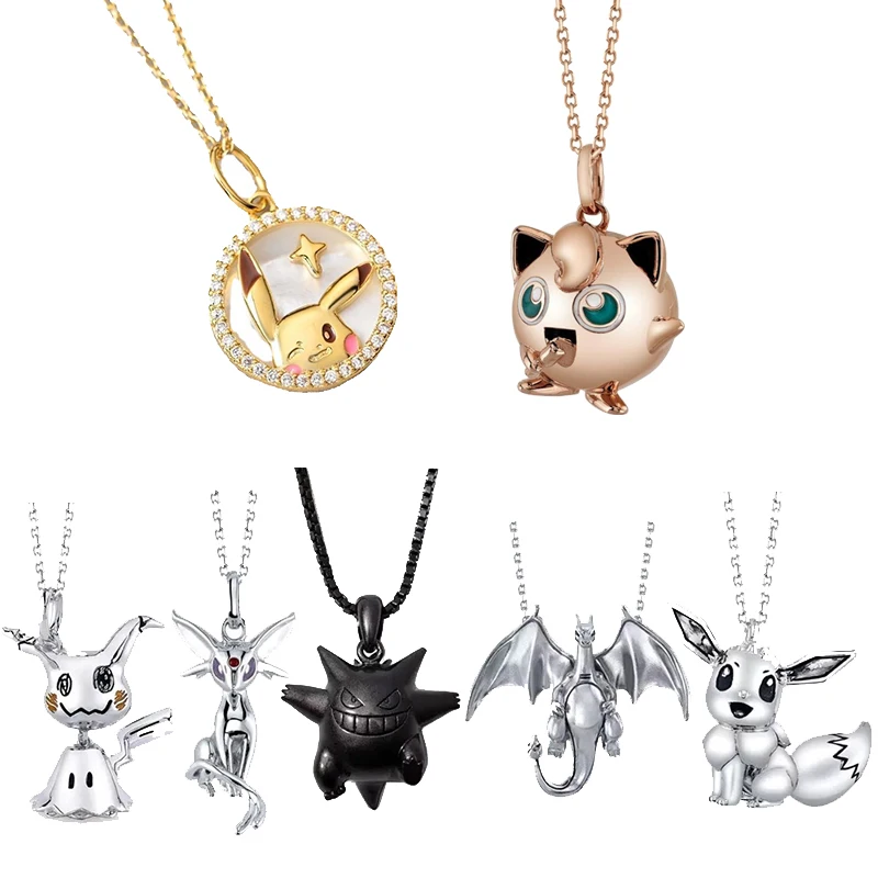 Anime-Pikachu-Women-s-Necklace-Pendant-Cute-Jewelry-for-Girls-Cartoon ...