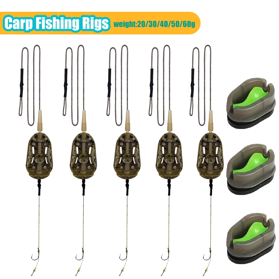 1set 20-60g Carp Fishing Bait Hook Line Set - Carp Fishing Equipment ...