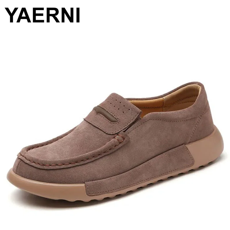 Mocasines-de-cuero-de-ante-de-vaca-para-mujer-zapatos-planos-de-plataforma-zapatillas-femeninas ...