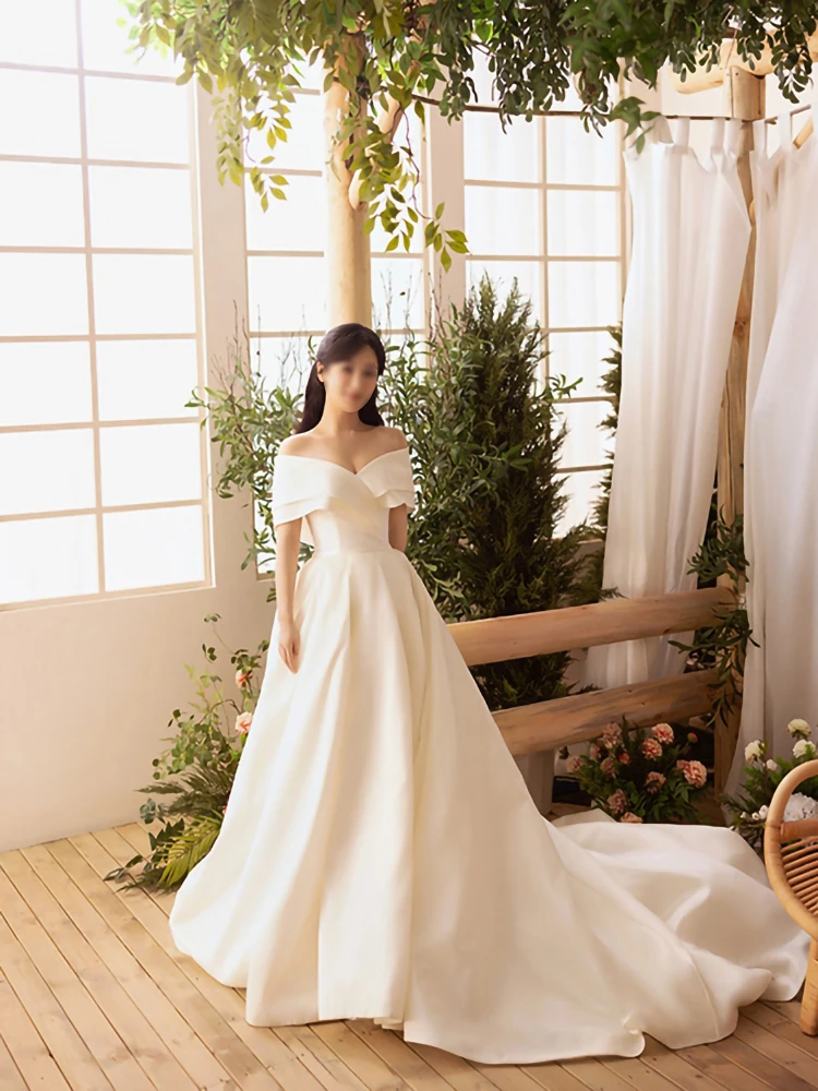 A18 Simple Formal Dress/Bridal Wedding Party Prom Gowns Fashion Ivory ...