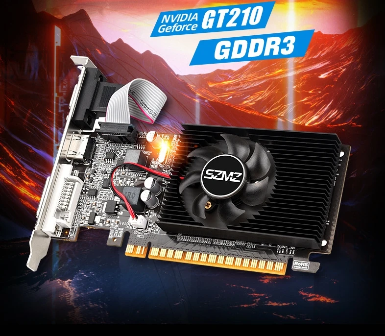GT210-1G-DDR3-Video-Memory-Independent-Graphics-Card-Dual-Fan-Cooler-Desktop-Computer-Graphics ...