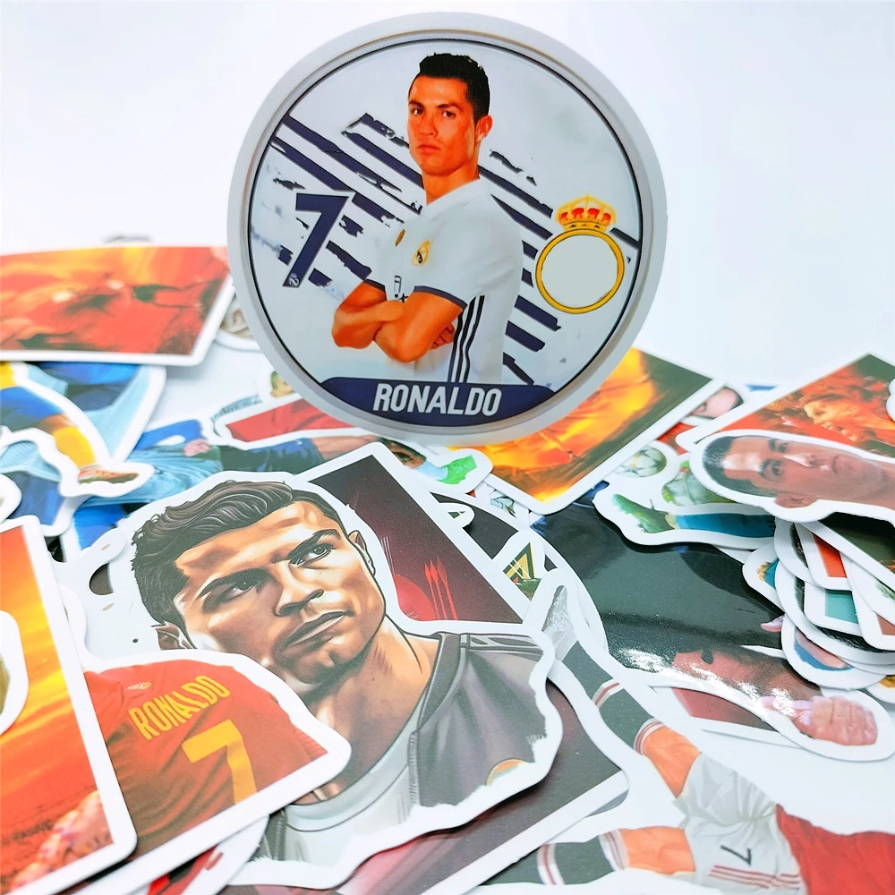 Football Star Cristiano Ronaldo DIY Graffiti Stickers Cartoon Figure ...