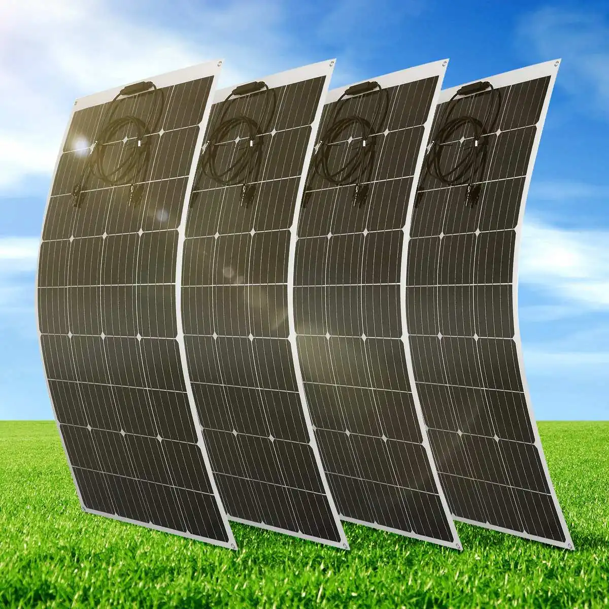 1PCS 1000W Flexible Solar Panel Sun Power Solar Cells Charger Battery ...