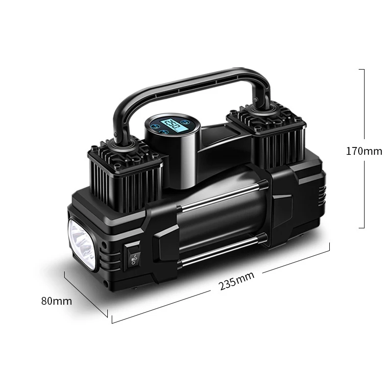 Double cylinder tyre inflator store