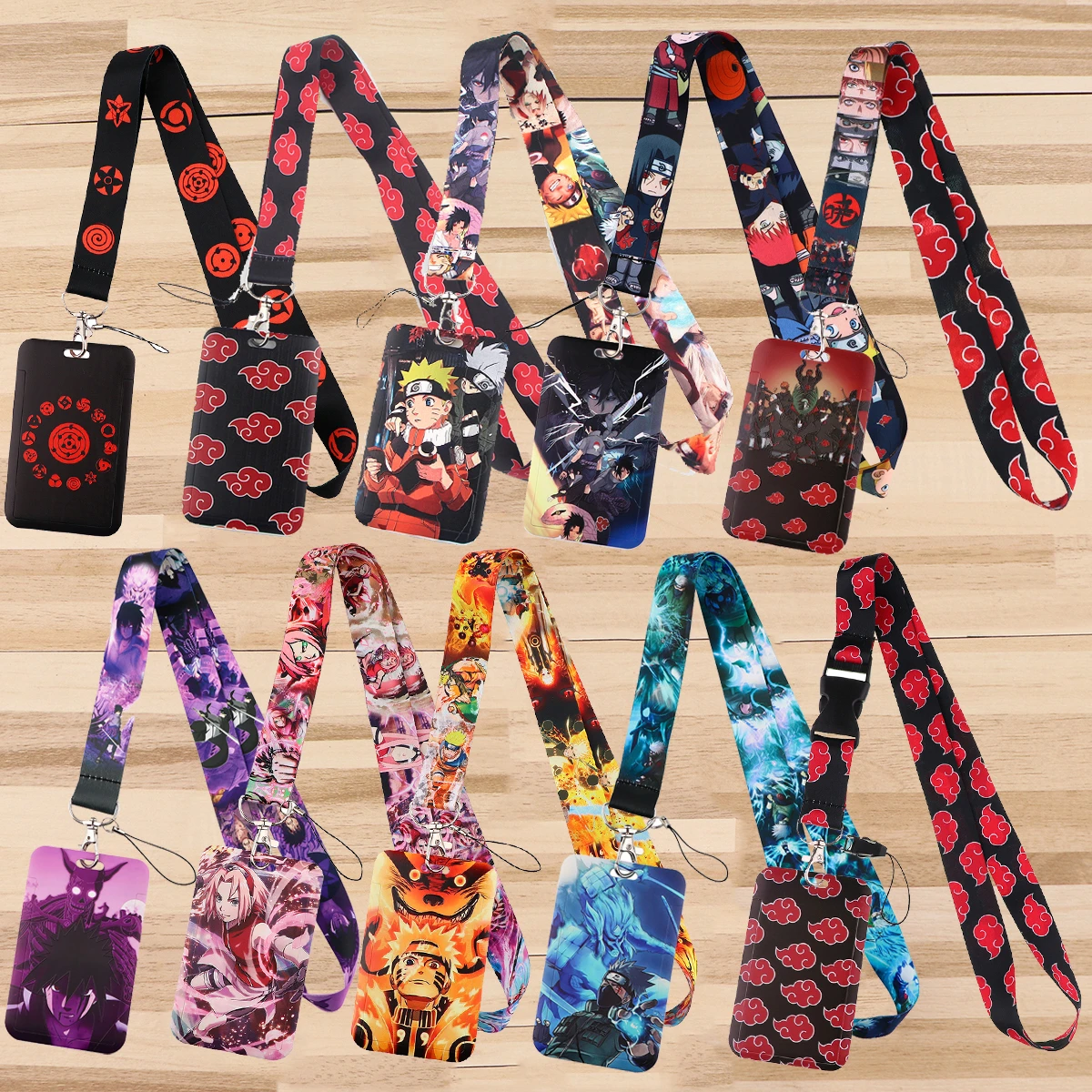 Porte-cartes De Crédit Naruto, Porte-clé Avec Lanière Kakashi ...