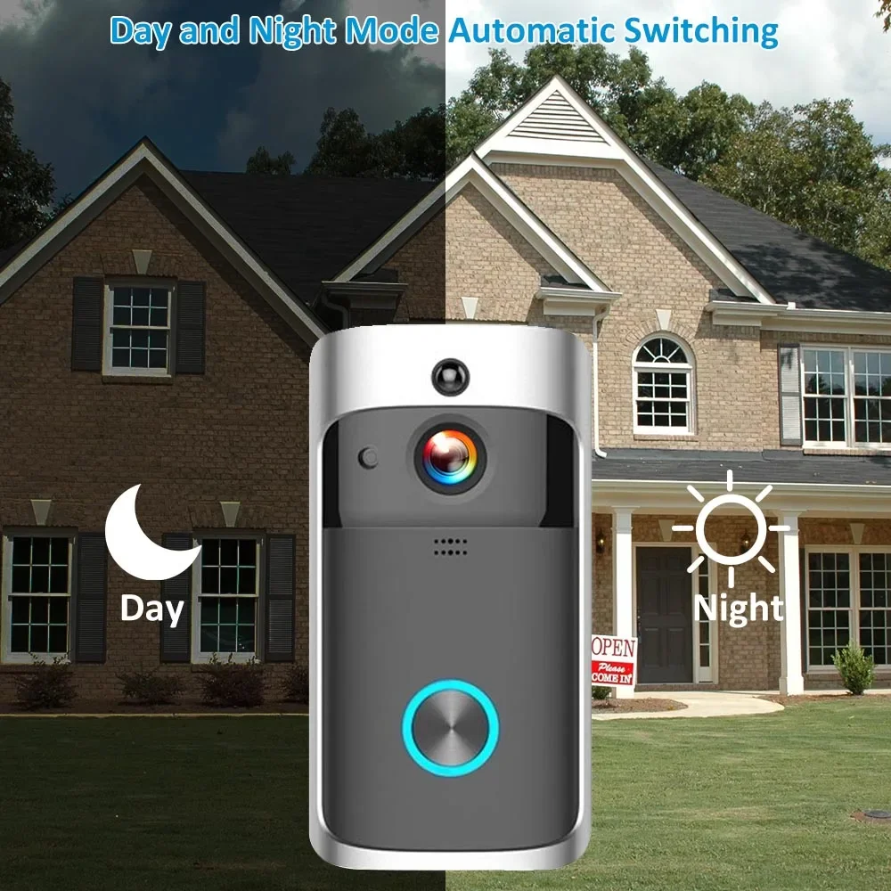 1PCS720P-HD-Smart-Home-Wireless-WIFI-doorbell-Camera-Security-Video ...