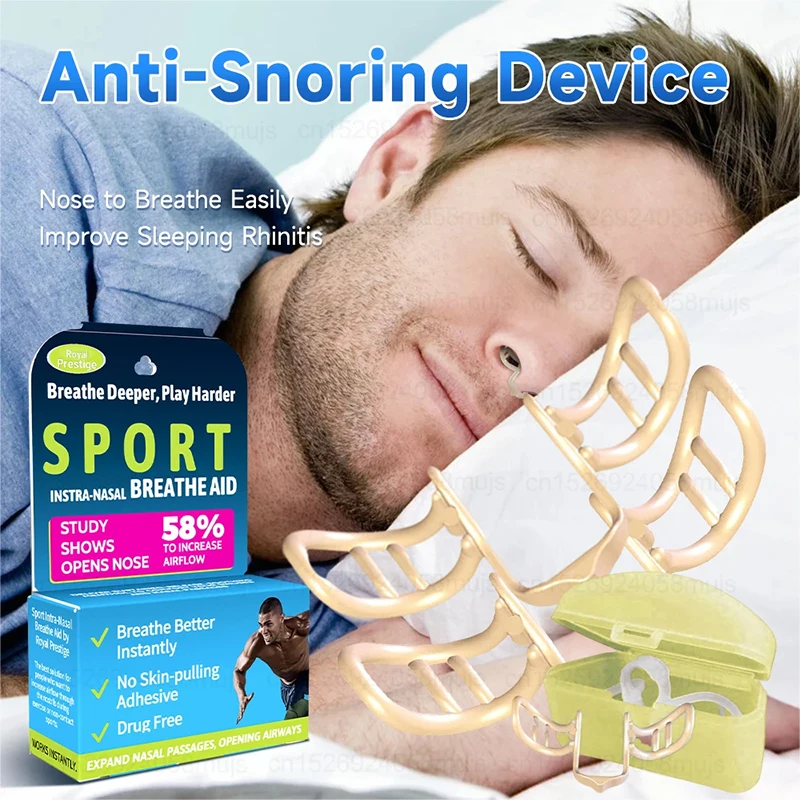Sleep-aiding-Nasal-Dilator-Anti-snoring-Device-Silicone-Nose-Clip-Easy ...
