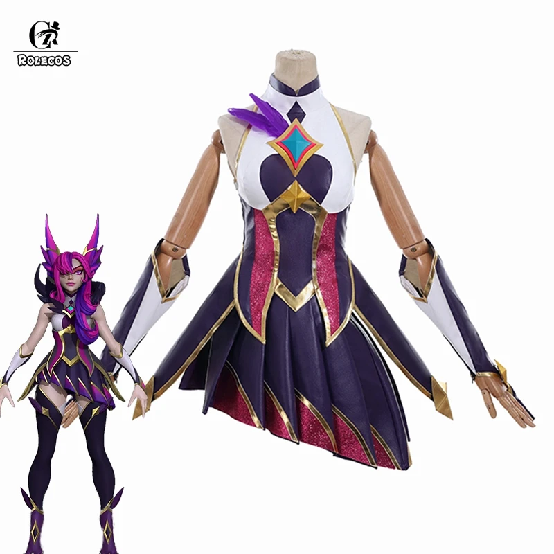 ROLECOS LOL Star Guardian Xayah Cosplay Costume Game LOL Xayah Cosplay Halloween Costumes for ...