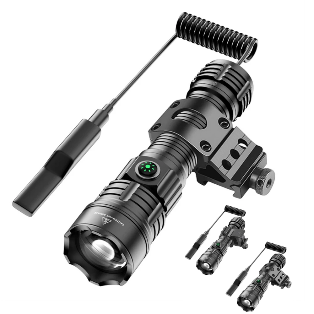 Long-Shot-LED-Tactical-Hunting-Torch-Flashlight-18650-Rechargeable ...