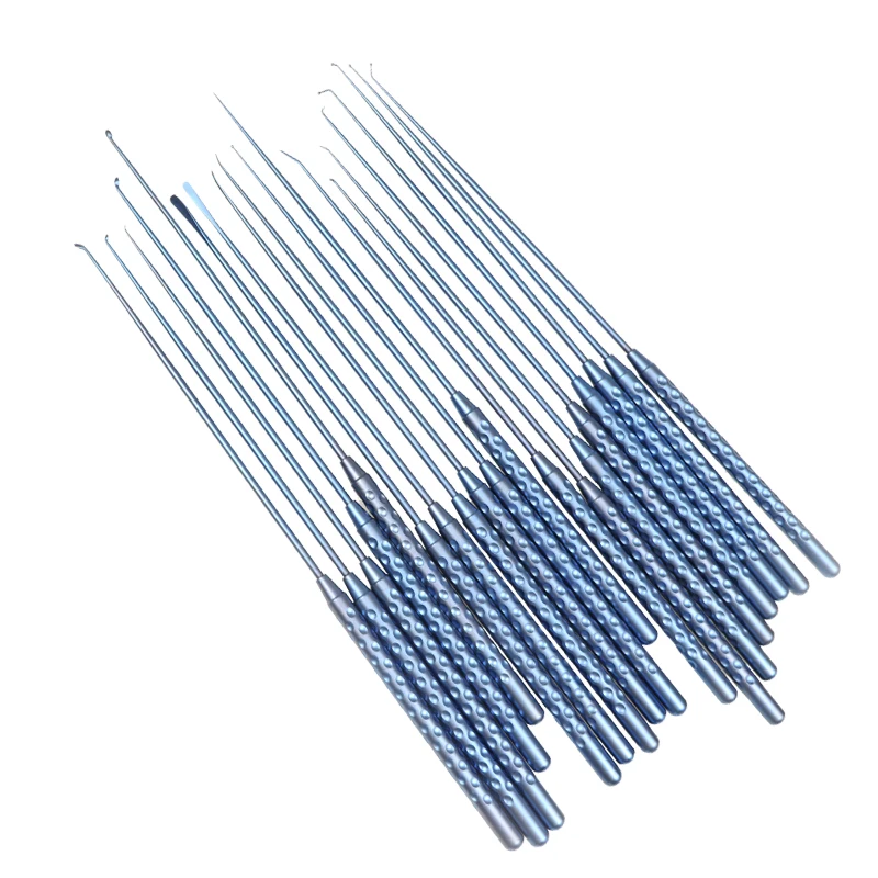 1pcs Titanium Alloy Micro Nerve Hook Vessel Hook Curette Nerve Teardrop ...