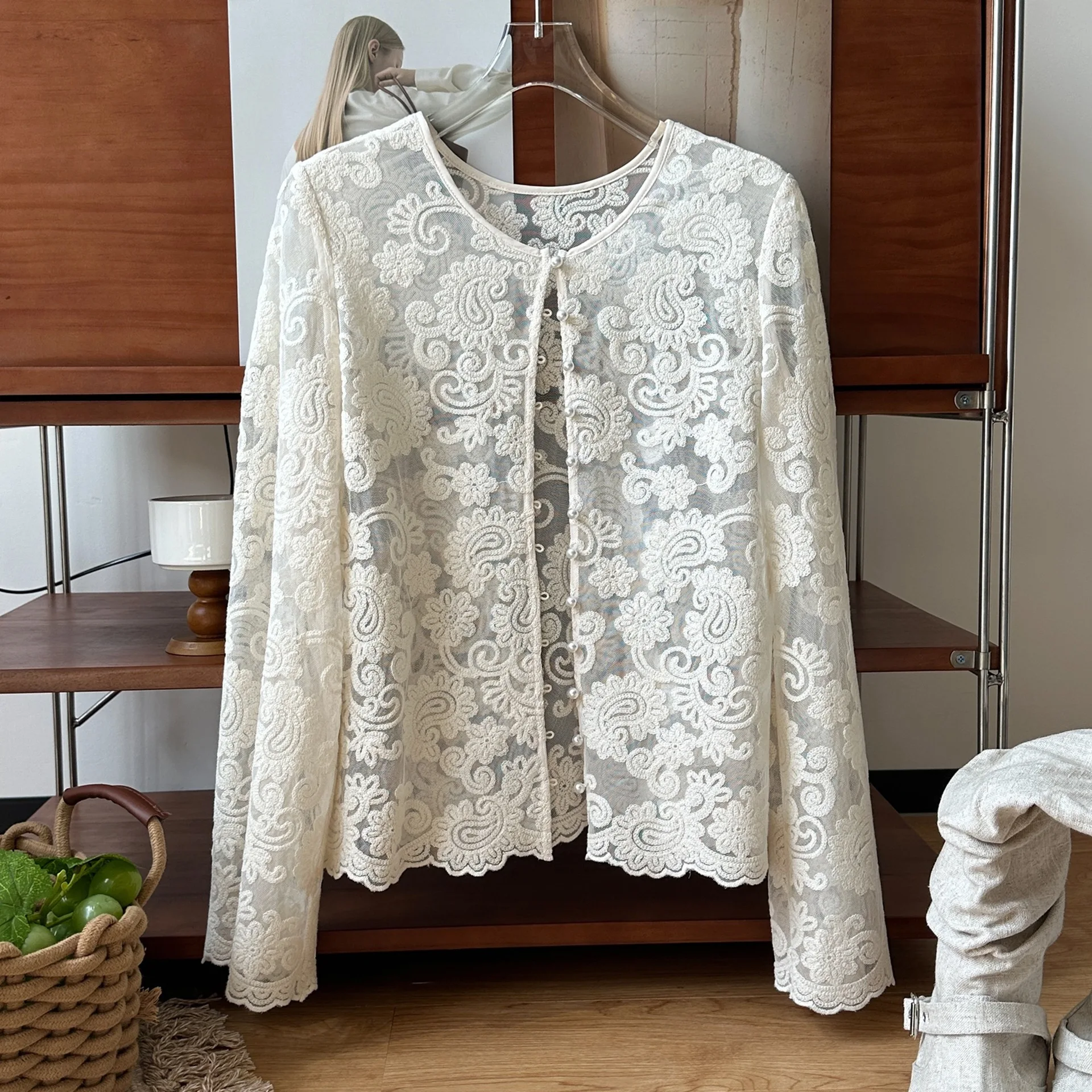 Summer-Thin-Sun-Protection-Woman-Cardigan-Korean-Chic-Floral-Lace-Tops ...
