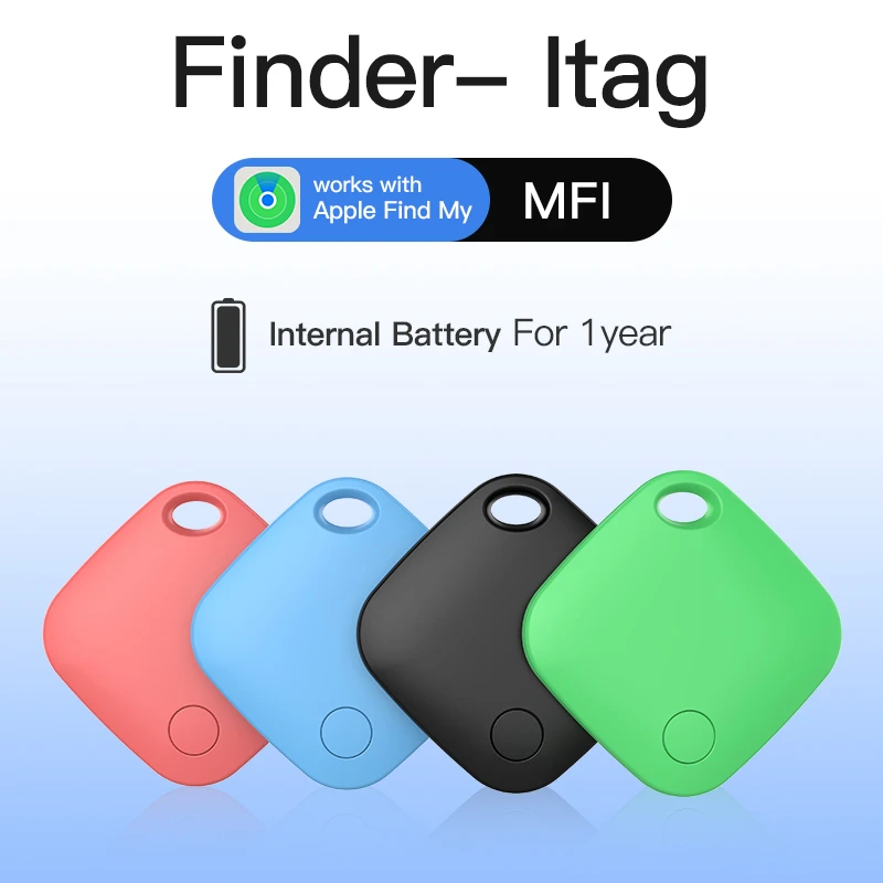 For Apple Mfi Certified Low Smart Super Slim Find My Tag Airtag Tracker ...