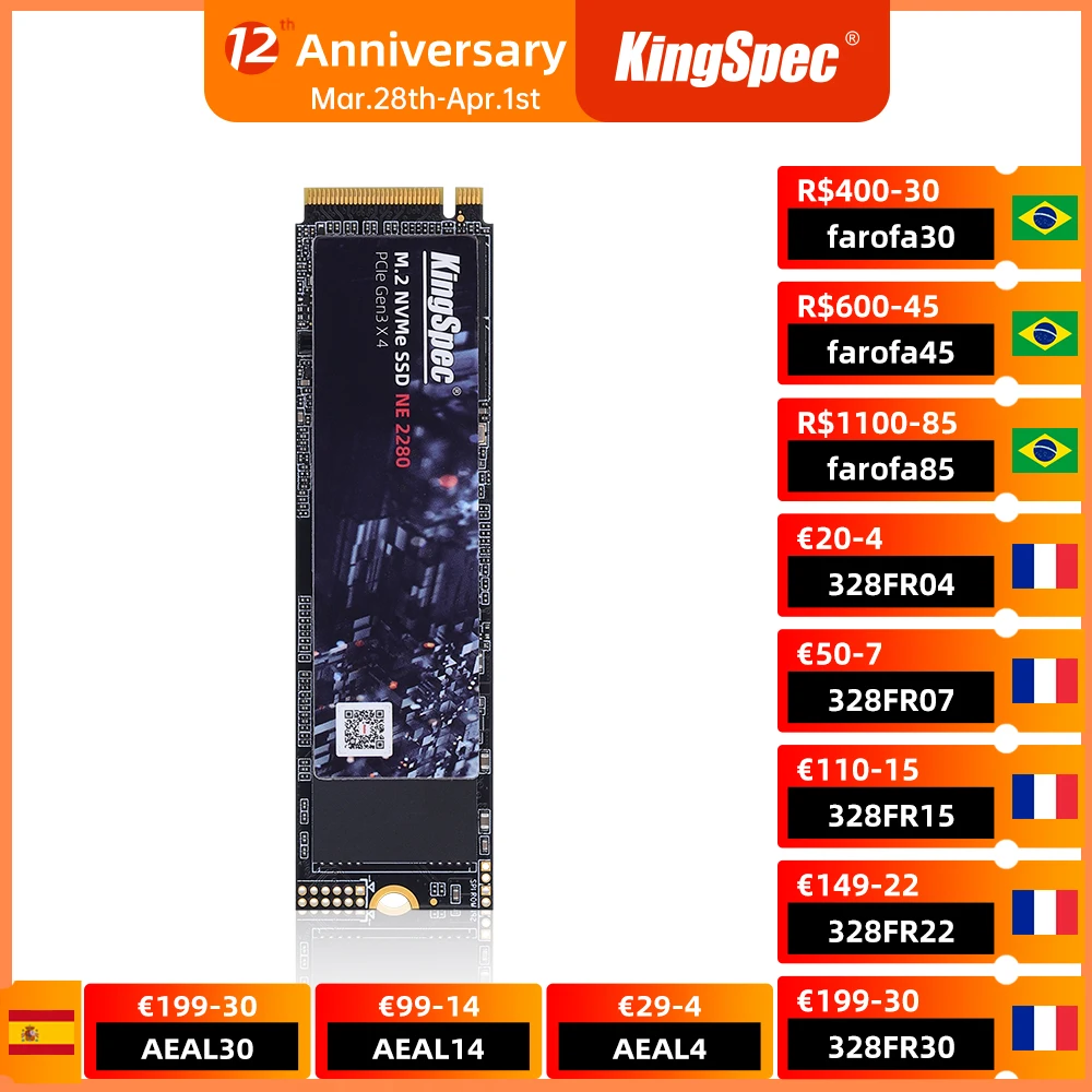 KingSpec M2 SSD NVMe 256GB 512GB 1TB 128GB M.2 2280 PCIe SSD Internal Solid State Drive for ...