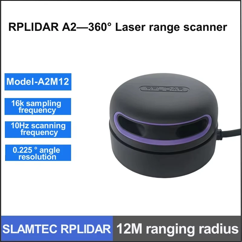 Slamtec-A2M12-Lidar-Sensor-360-Grad-5-15-Hz-12-m-RPLIDAR-A2-Laserradar ...