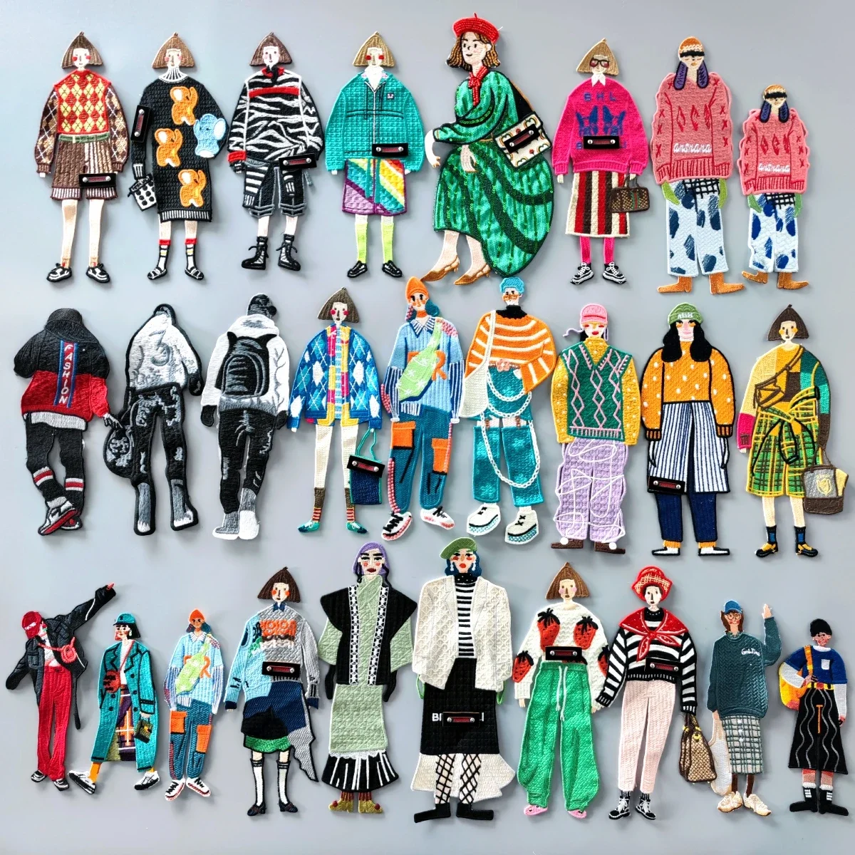 Embroidery-Fashion-Woman-Badges-girl-Patch-charactor-Cartoon-Girls ...