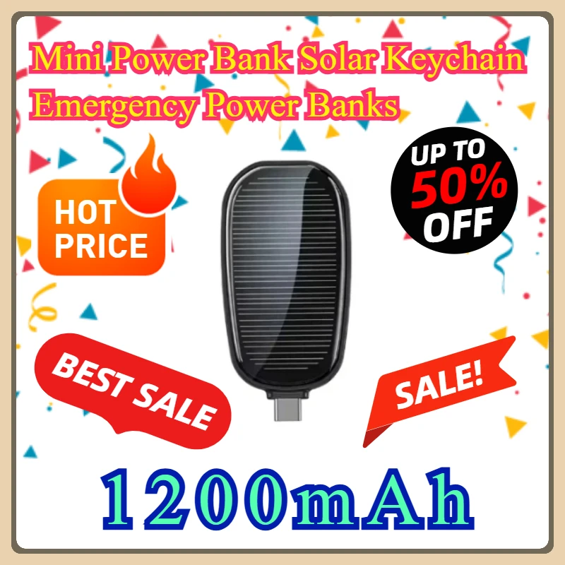 For Phone Android Mobile Phones Compact Solar Pocket Power Charger ...