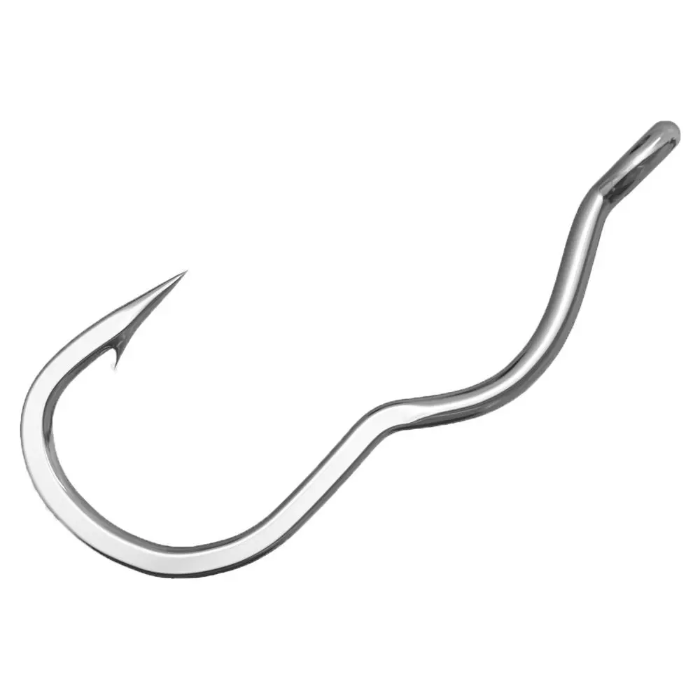 New-High-Carbon-Steel-Fishing-Hook-With-Eye-Automatic-Flip-Sharp-Barbed ...