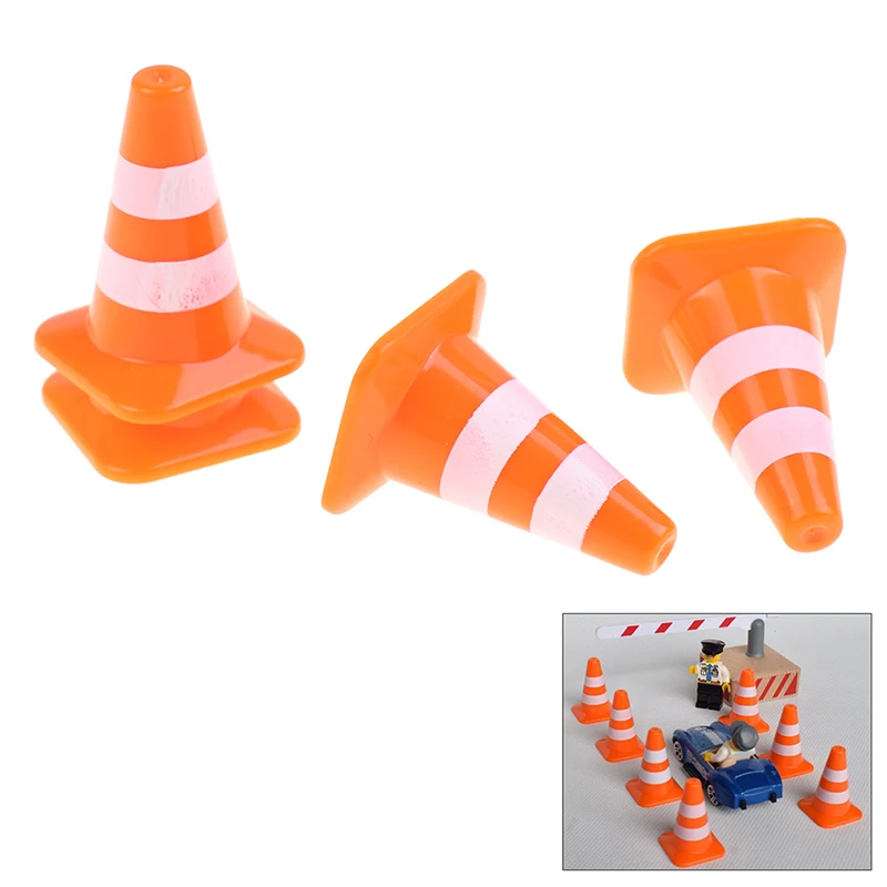 7pcs-Mini-Plastic-Traffic-Road-Cones-Toys-Training-Roadblock-Signs ...