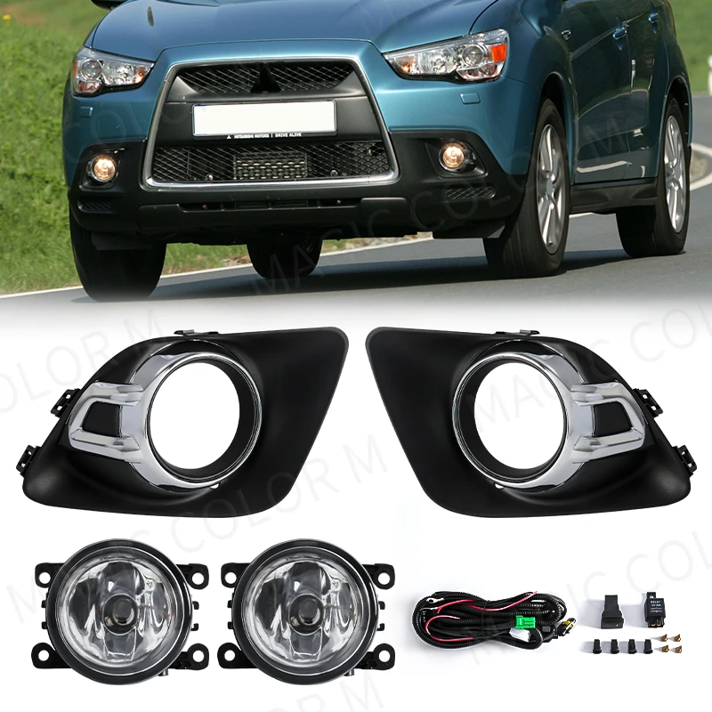 For Mitsubishi ASX 2011 2012 2013 LED Fog Light Lamp Headlights Halogen ...
