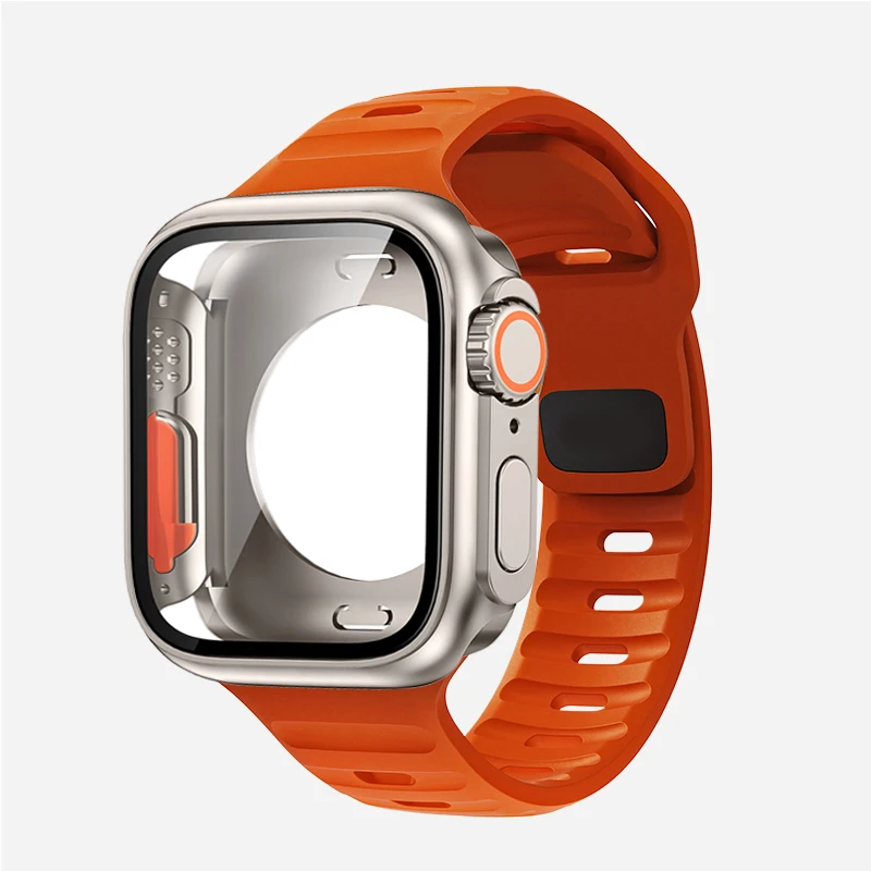 Case-Band-for-Apple-Watch-Strap-8-7-41mm-45mm-SE-6-40mm-44mm-Glass ...