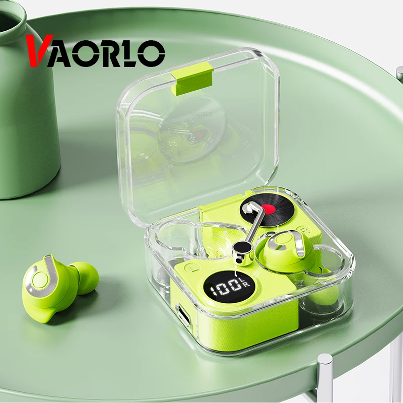 VAORLO HiFi Wireless Earphones Mini In Ear Headphone With HD Microphone Heaset Noise Reduction ...
