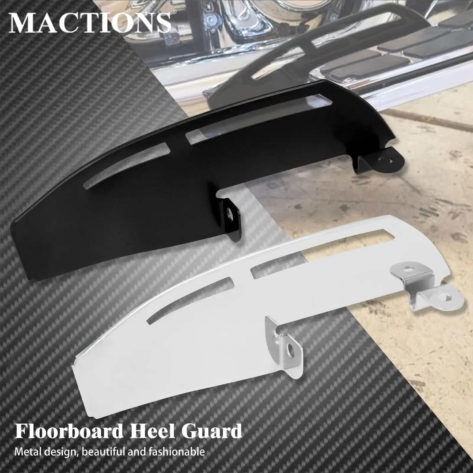 Harley Floorboard Boot Guard Heel Guard For Heritage Softail Half Moon