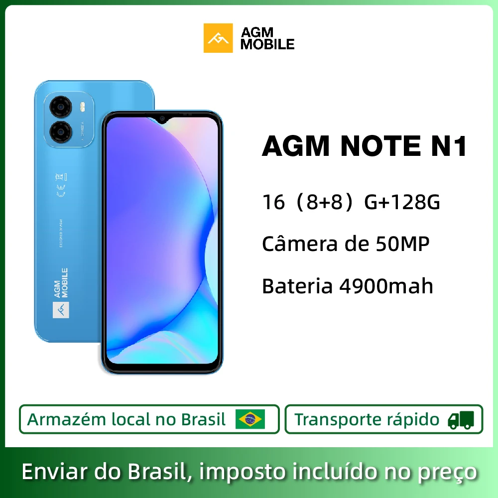 AGM-tel-fono-inteligente-N1-Smartphone-con-pantalla-HD-de-128-pulgadas ...