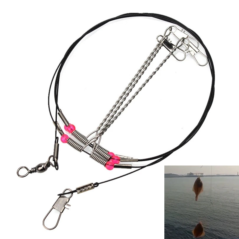 93cm-Sea-Fishing-Stainless-Steel-3-Arms-Fishing-Line-Rig-with-Lure ...