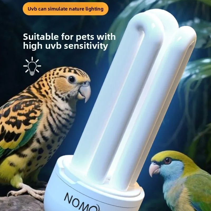 NOMOY U-Shape UVB Light |Full Spectrum Bird&Reptile Lamp for Calcium ...