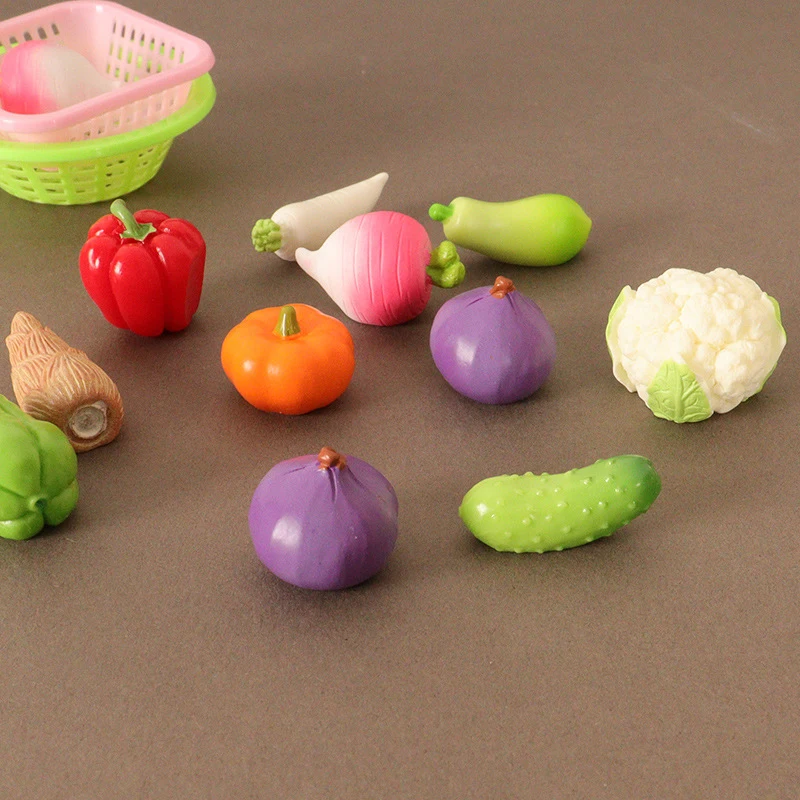 10Pcs-Set-Dollhouse-Simulation-Vegetable-Basket-Set-Dollhouse ...