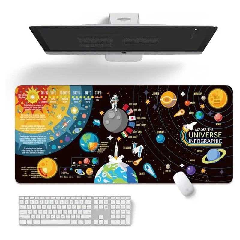 Space-Planet-Gaming-Mouse-Pad-Large-Desktop-Computer-Rubber-Keyboard ...