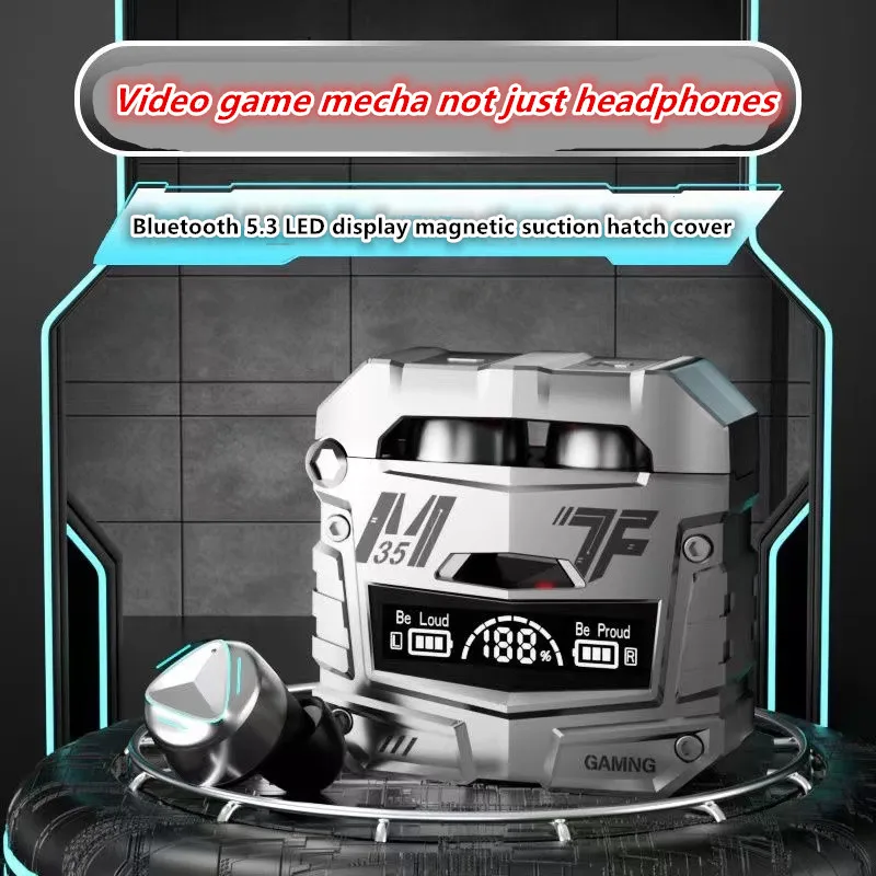 M35-earbuds-mech-design-wireless-Bluetooth-earphones-for-sports-gaming ...