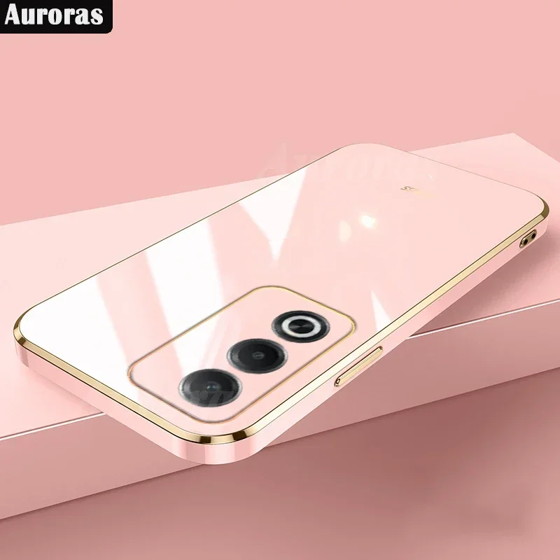 OPPO-A80-5G-Case-Plating-Square-Gold-Frame-Phone-Coques-For-OPPO-A3-Pro ...