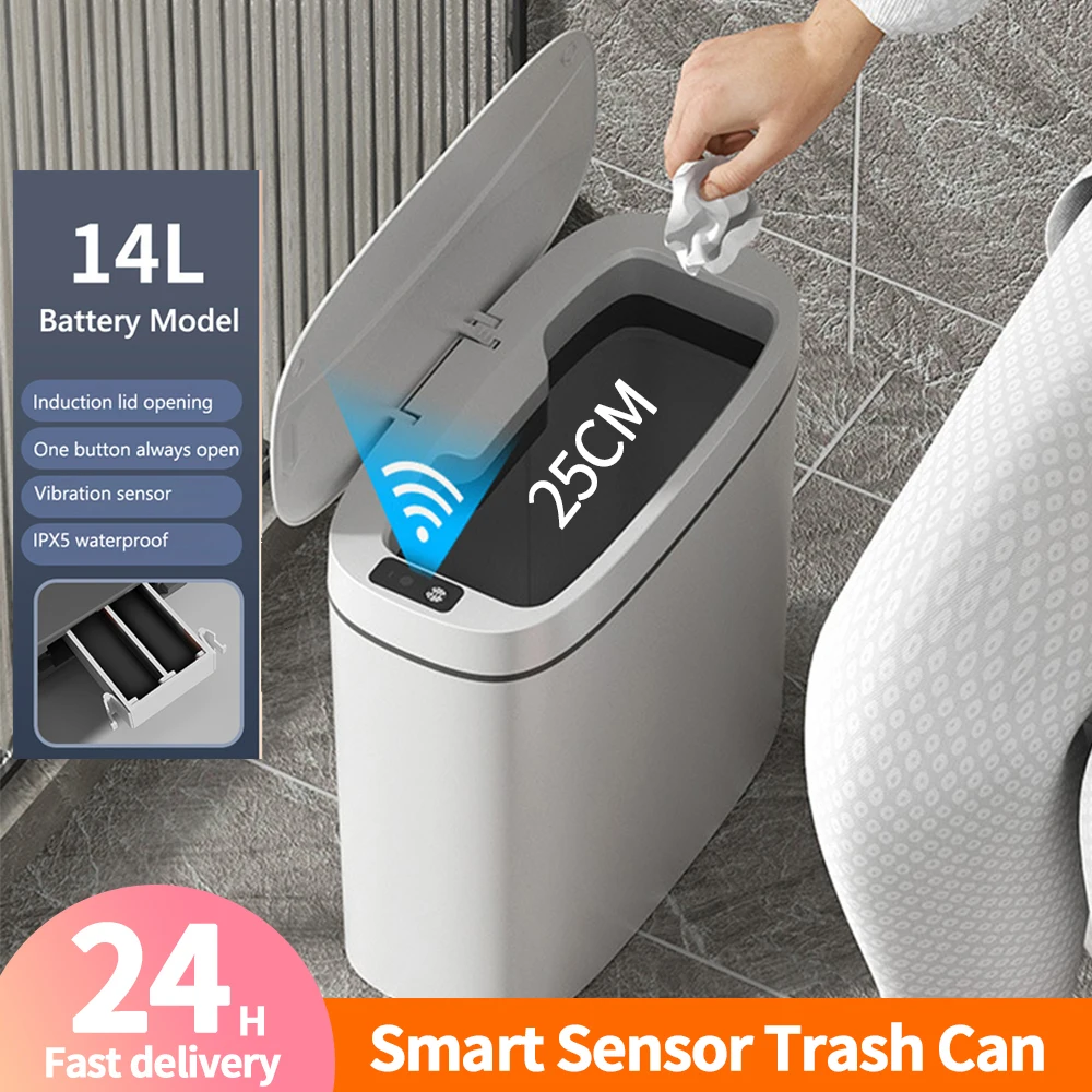 12-14-16L-Smart-Induction-Trash-Can-Bathroom-Automatic-Intelligent ...