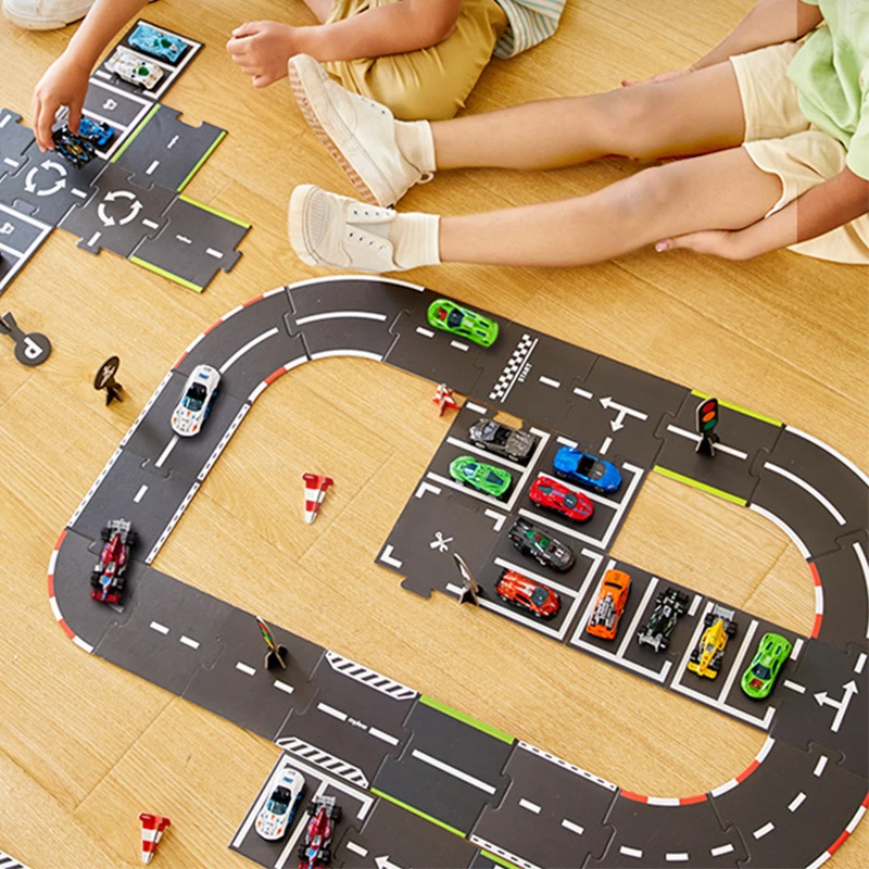 Highway-Puzzles-Kids-Toys-Montessori-Urban-Traffic-Theme-Pathway ...