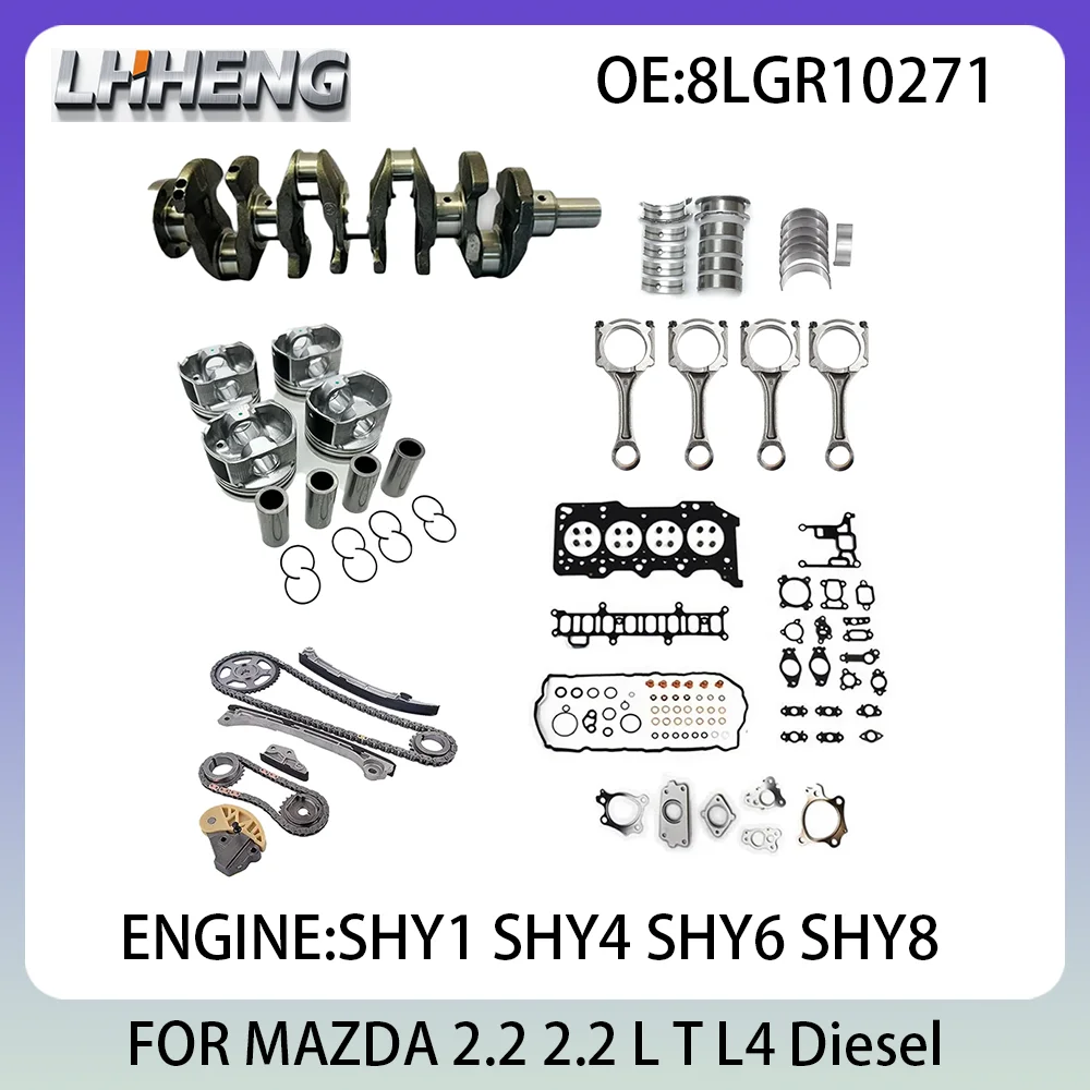 Engine Repair Kit Rebuil Kits 2.2L 2.2 L T L4 Diesel For MAZDA 3 6 CX-5 ...