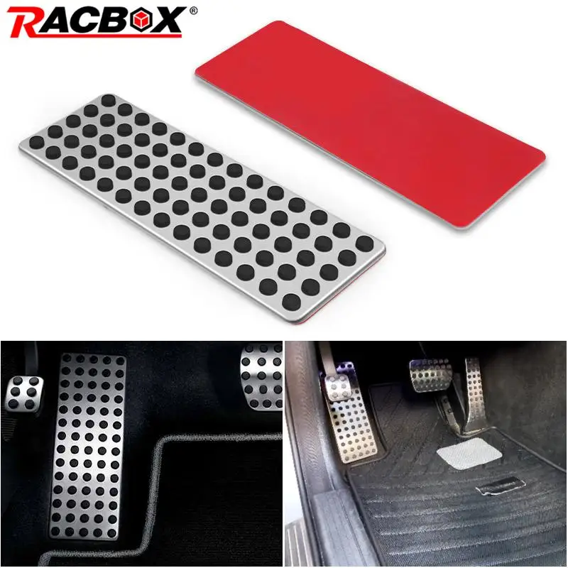 Car-Styling-Non-Slip-Foot-Rest-Plate-No-Drill-Footrest-Pedal-Cover-For ...