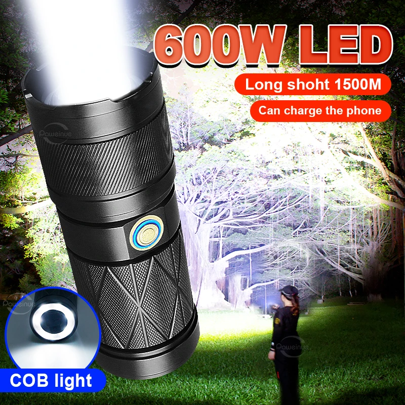 Lanternas led de alta potência recarregáveis potentes lanternas táticas ...