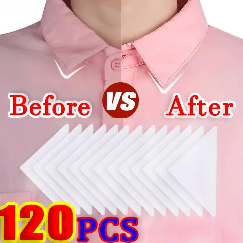 Anti-Roll-Collar-Stays-Sticker-Adhesive-Prevent-Curl-Polo-Shirts-Fixed ...