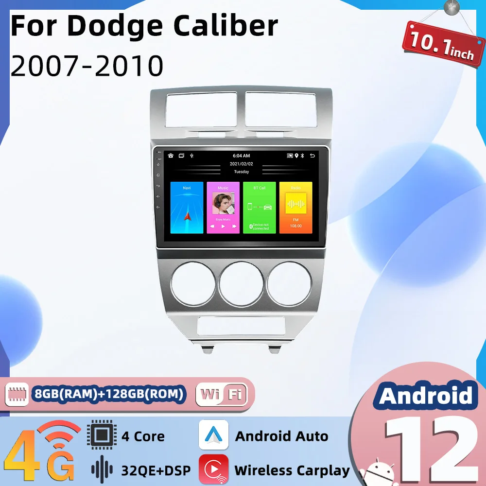 2-Din-Android-Car-Radio-Stereo-for-Dodge-Caliber-2007-2010-10-1-Screen ...