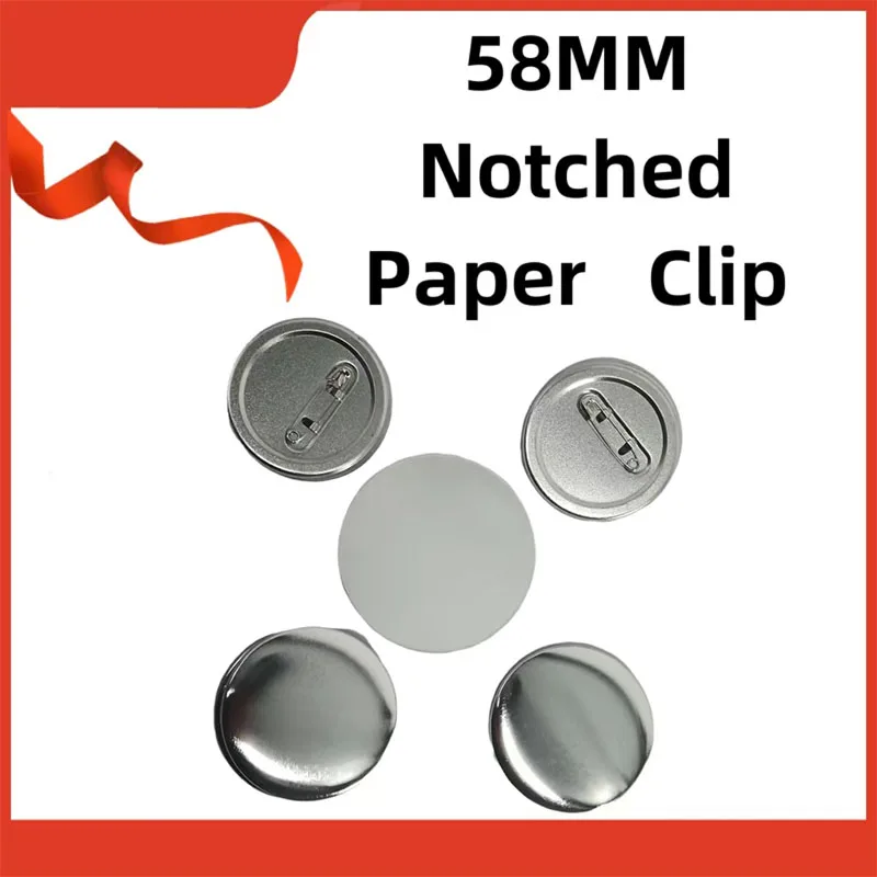 Notched-Paper-Clip-Badge-Materials-for-Button-Press-Maker-Machine-100 ...