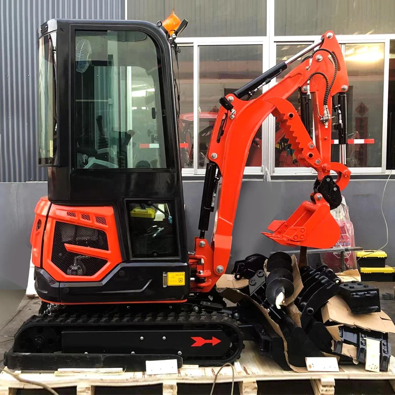 Mini-Excavator-Digger-Kubota-Diesel-Gasoline-Bucket-Crawler-1-8ton-Low ...