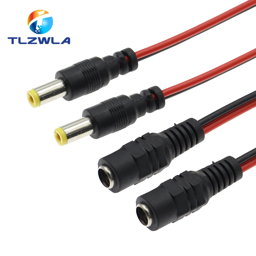 5PCS-DC-Power-Male-Female-Cable-12V-Plug-DC-Adapter-Cable-Plug ...