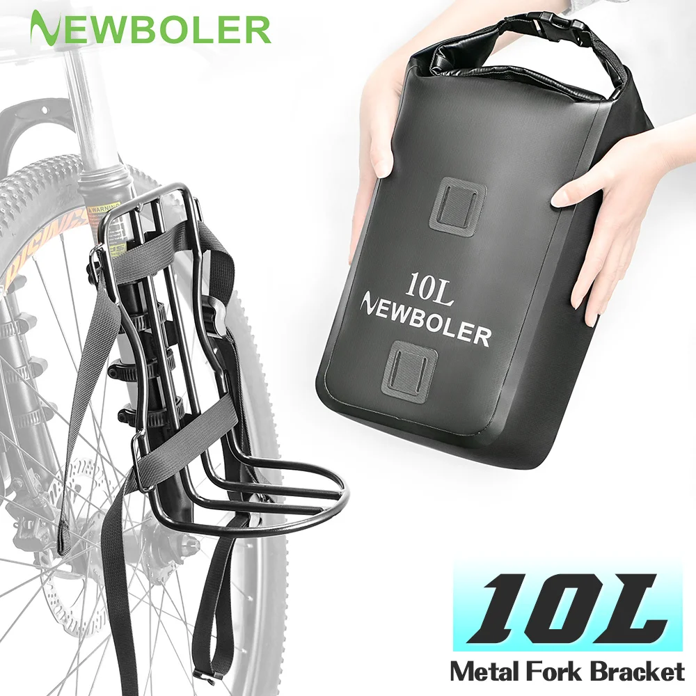 NEWBOLER-Cycling-Bag-10L-Capacity-Bicycle-Front-Fork-Shelf-Bag-Metal ...