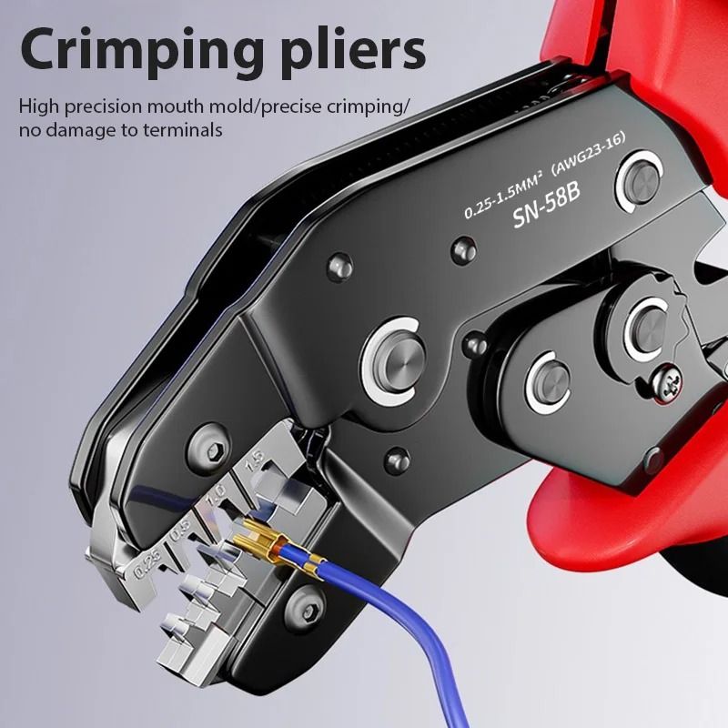 Multifunctional Crimping Plier Ratchet Crimping Tool Insert Spring ...