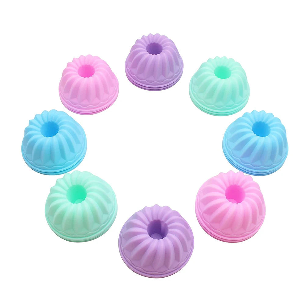 Juego-de-12-moldes-de-silicona-Mini-Bundt-para-Tartas-sart-n ...