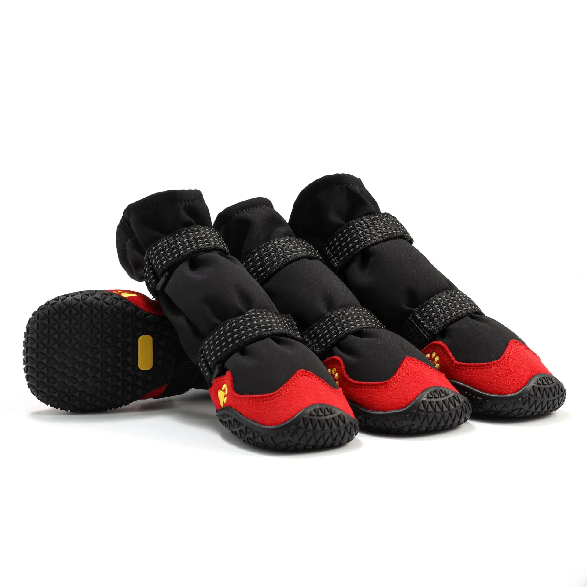 Dog Booties Waterproof High Tops 4Pcs Dog Shoes for Medium Large Dogs ...