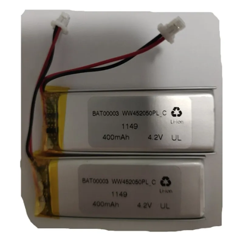 2Pcs/Lot 452050 402050 451949 3.7V 400Mah Li-po Polymer Lithium Ion ...