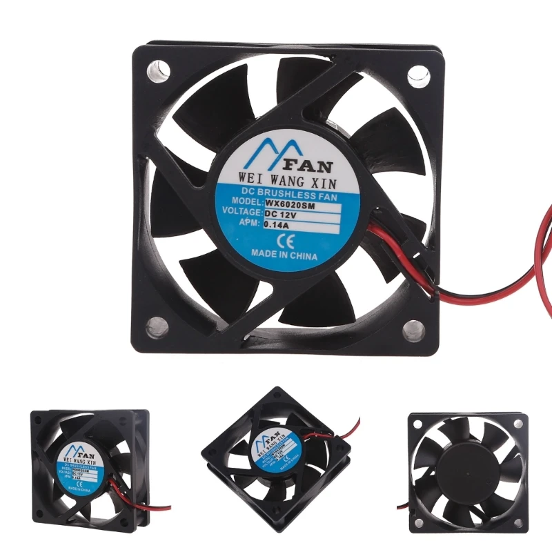 4500RPM-CPU-Cooling-Fan-6020-0-2A-60mm-for-C-Brushless-Sleeve-Bearing ...