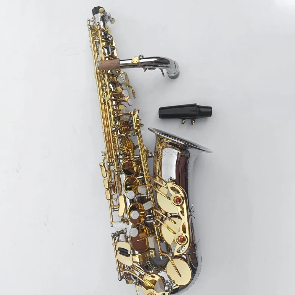 O37-profissional-saxofone-Alto-E-flat-bronze-prata-chapeado-instrumento ...